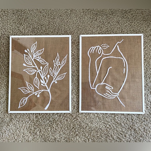 Art | 2 Handmade Painted Prints | Poshmark